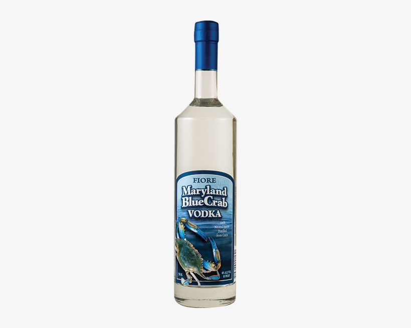 Blue Crab Vodka - Glass Bottle PNG Image | Transparent PNG Free ...