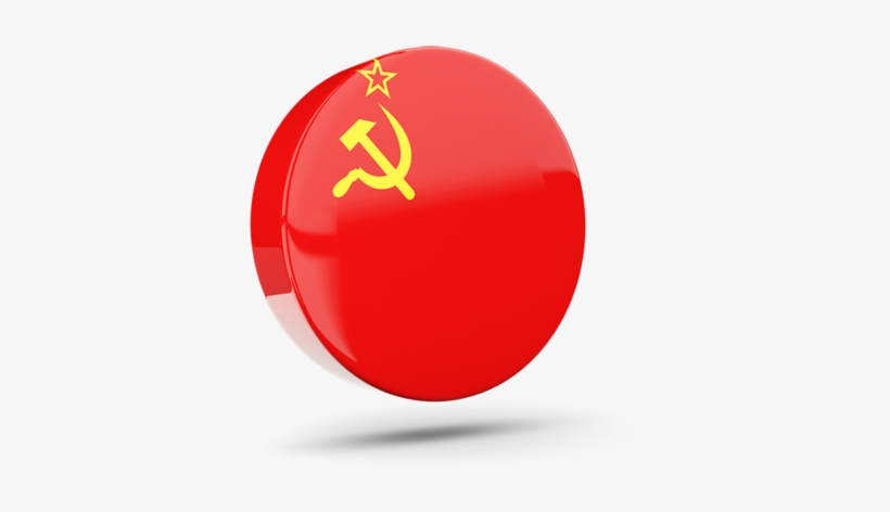 Illustration Of Flag Of Soviet Union - Soviet Union Round Flag PNG ...