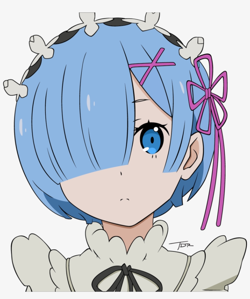 Download Minimalist Transparent Rem - Rem Re Zero F | Transparent PNG ...