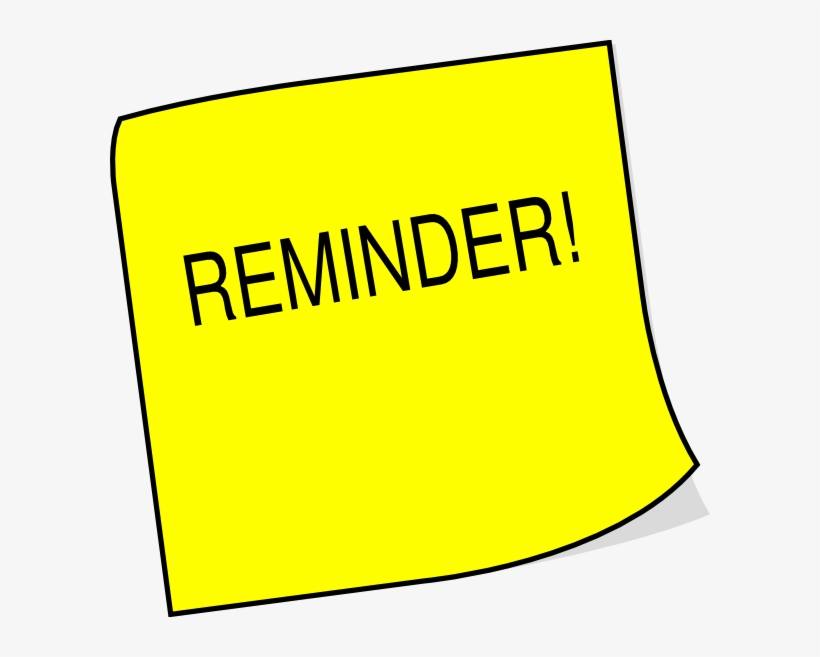 Postit Vector Reminder - Reminder Not Vector PNG Image | Transparent ...