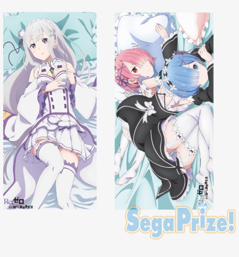 Rem Ram Emilia Bath Towel - Bushiroad Life In A Different World Re: Zero Emilia PNG Image ...