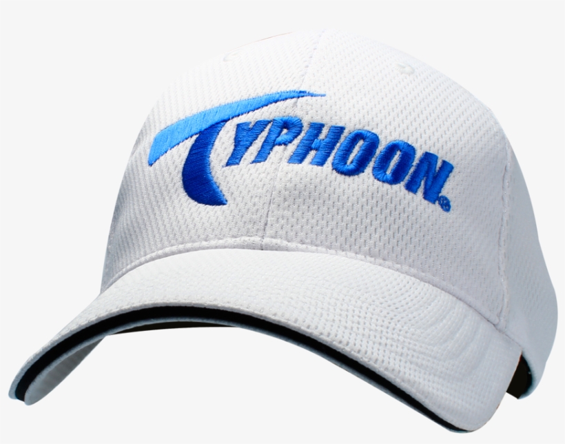White Cap With Embroidered Typhoon Logo - Logo PNG Image | Transparent ...