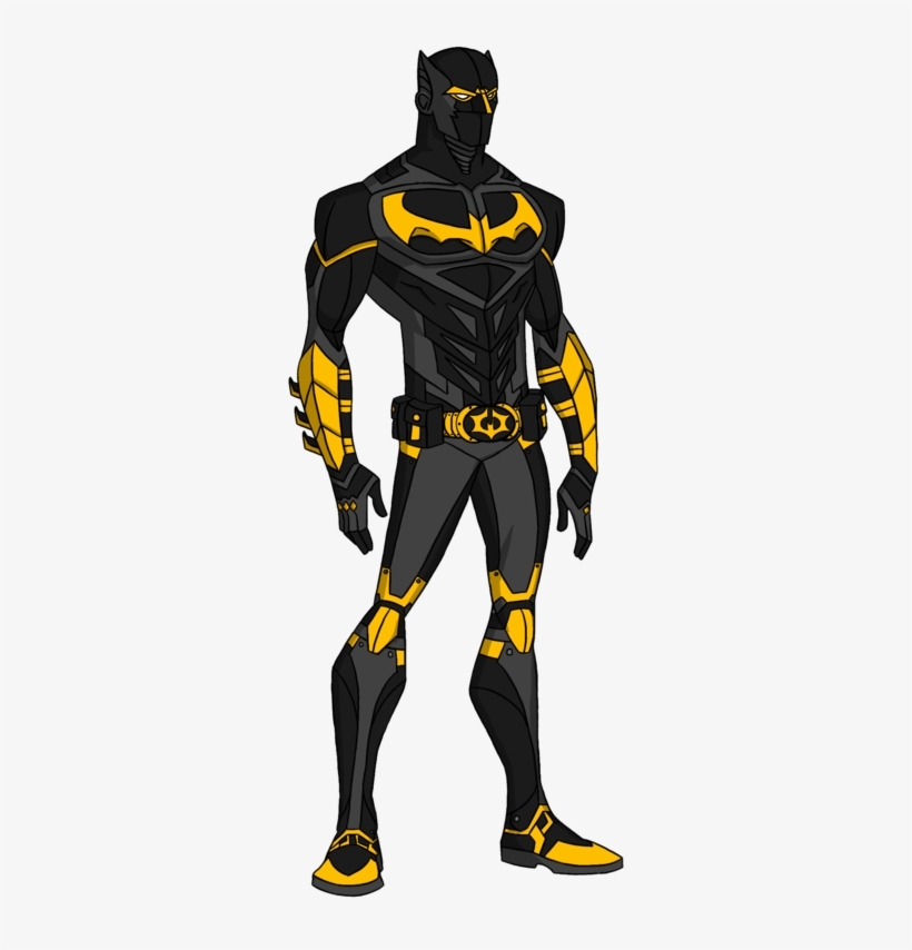 Batman Yj Redesign With Mask By Kingleonuniverse - Batman Black And ...