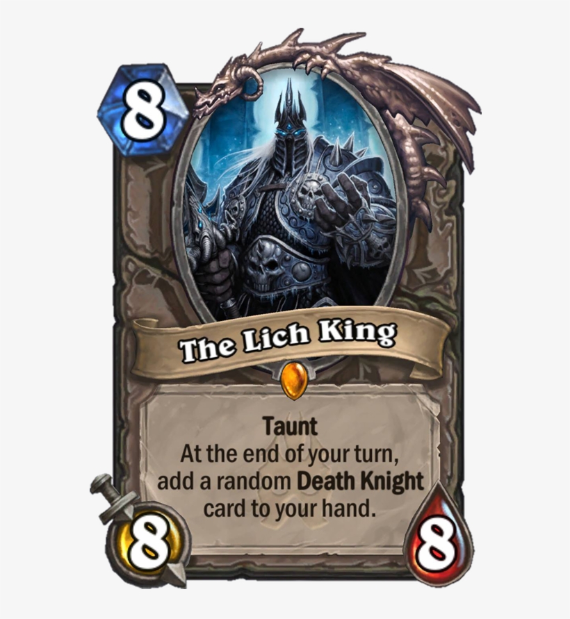 The Lich King Card - Hearthstone Mecha C Thun PNG Image | Transparent ...