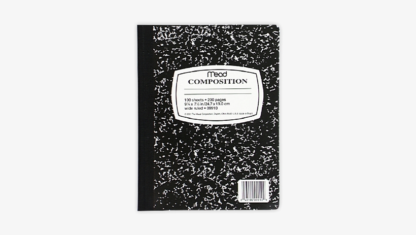 Download 1) A Notebook - Mead Composition Book, 3 Subject, Wide Ruled ...