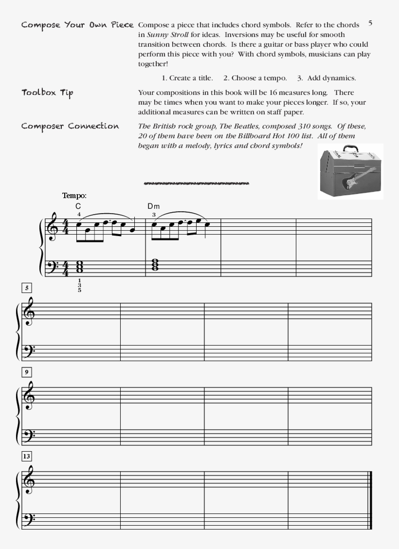Download Creative Composition Toolbox Thumbnail - Music | Transparent ...