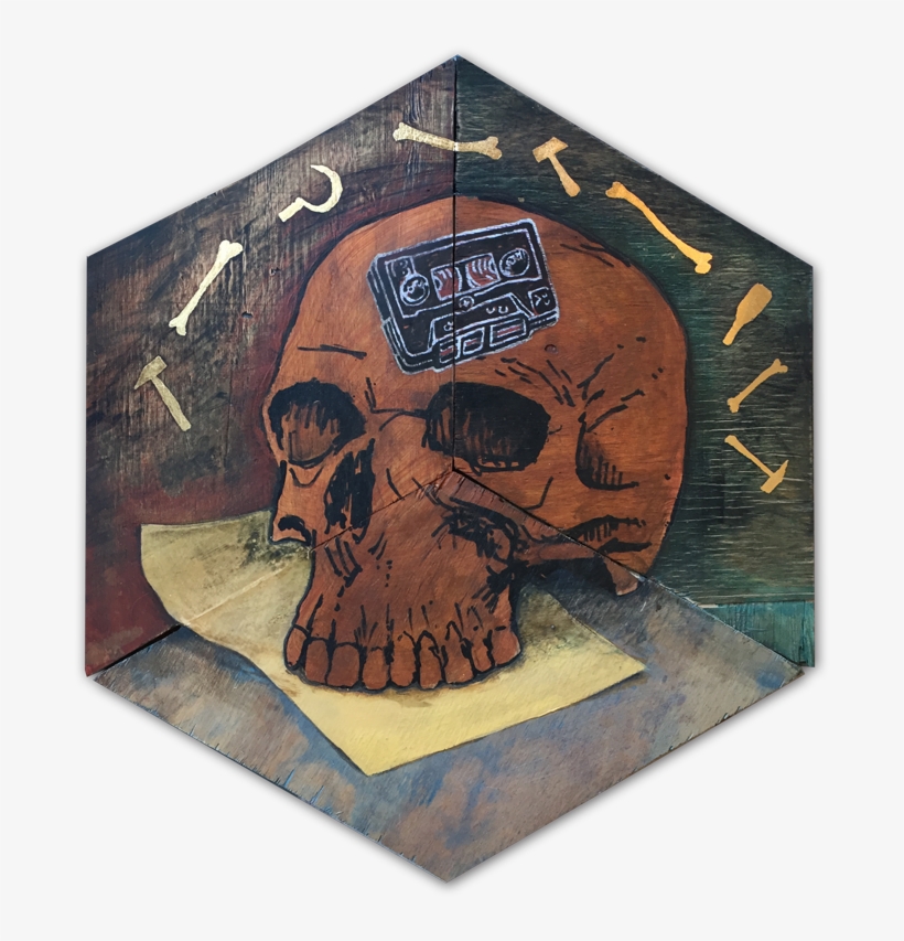 Rgb Skull Update With Gold Leaf - Illustration PNG Image | Transparent ...