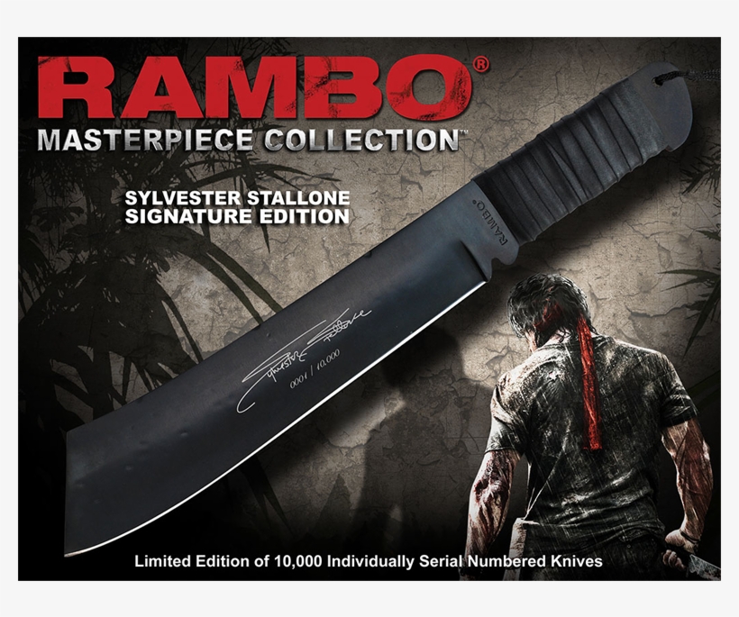 Rambo Iv Knife: Sylvester Stallone Edition Multi-coloured PNG Image ...