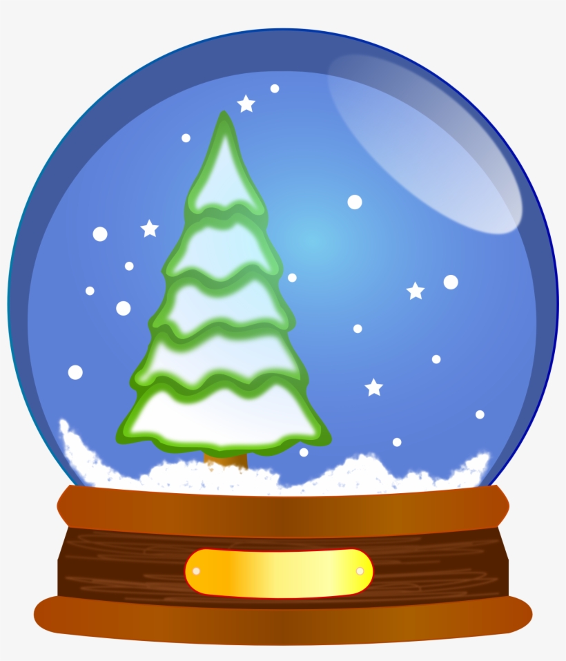 Snow Globe Xmas Tree Christmas - Clip Art PNG Image | Transparent PNG ...
