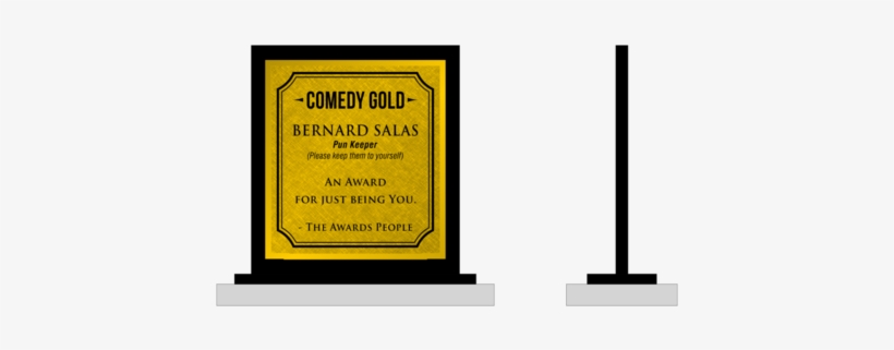Comedy Gold Plaque - Graphics PNG Image | Transparent PNG Free Download ...