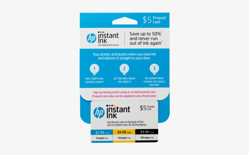 Hp Instant Ink Prepaid Card - Hp Instant Ink PNG Image | Transparent ...