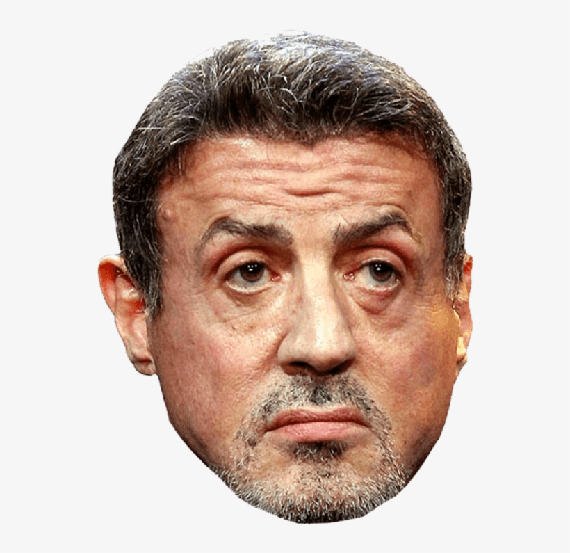 Sylvester Stallone Face Transparent Png - Sylvester Stallone Cut Out ...