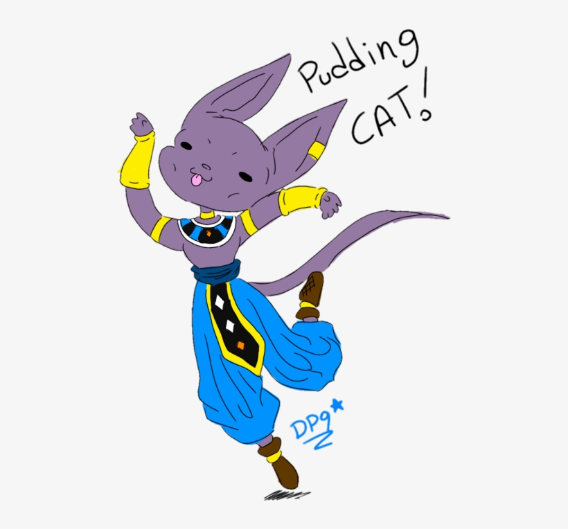 It's Pudding Ca-i Mean Lord Beerus Haha - Cat PNG Image | Transparent ...