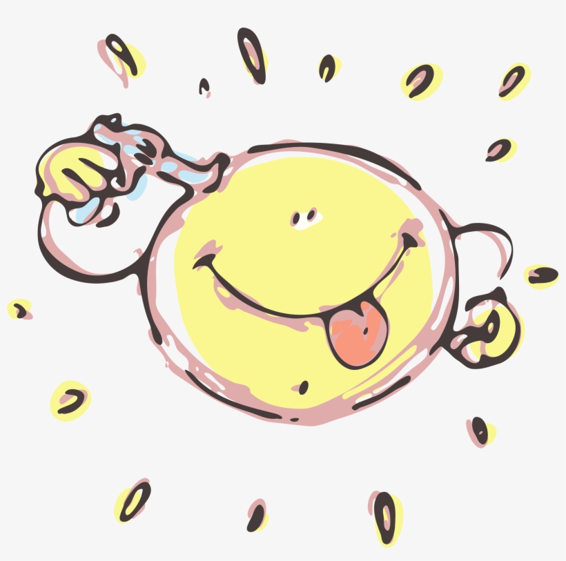 Mad Sun Banner Stock - Happy Face With Gun To Head PNG Image ...