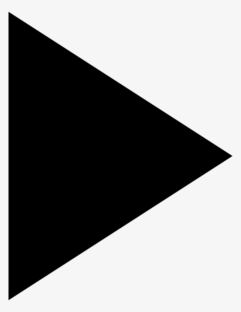 Right Triangle - - Black Triangle Pointing Right PNG Image ...