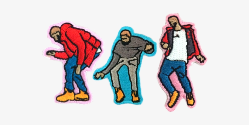 Dancing Drake Patches 3-pack - Patches And Pins Drake PNG Image ...