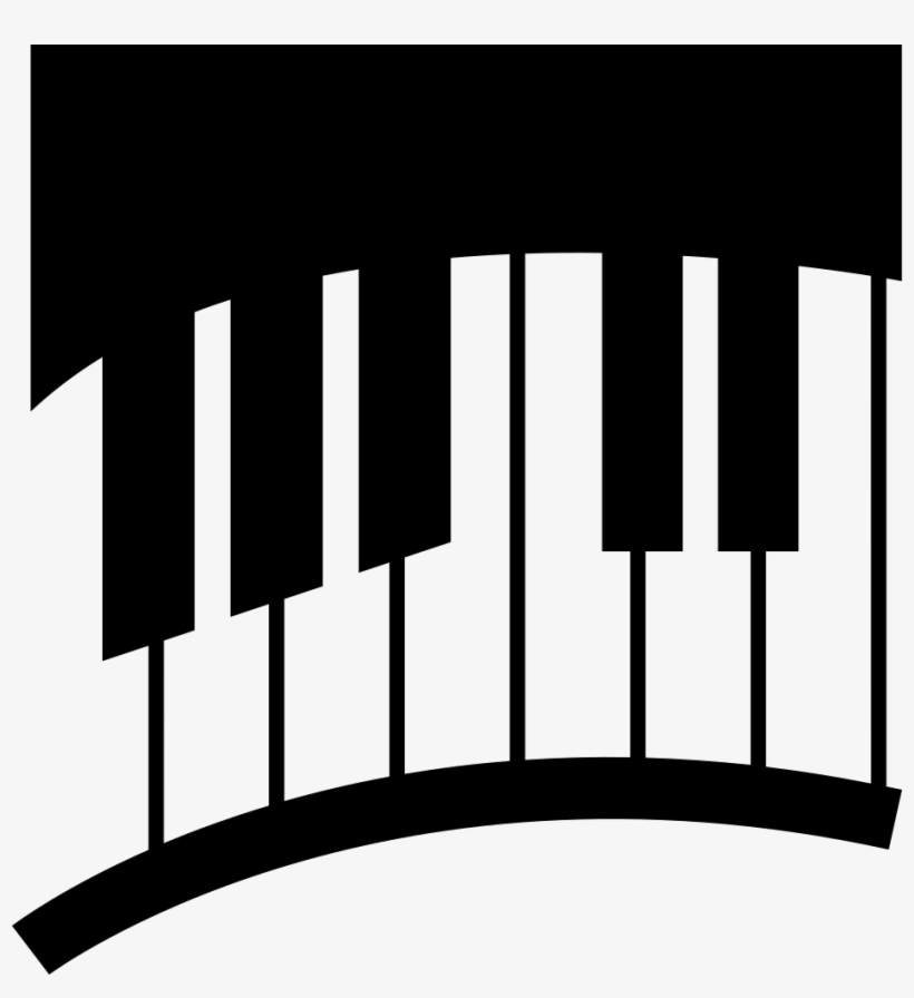 Piano Keys In Curve Comments - Imagenes De Pianos Logos PNG Image ...