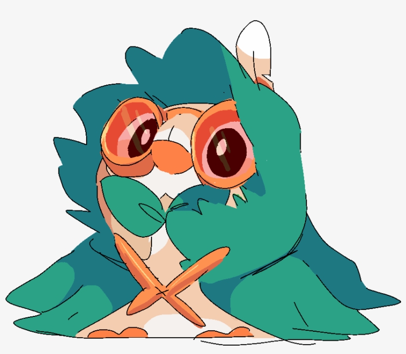 Download Rowlet Dressed Up As Decidueye - Pokemon Rowlet | Transparent ...