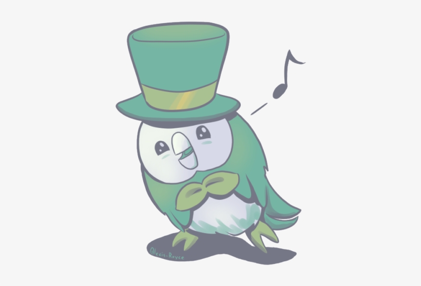 Rowlet Needs A Top Hat - Cartoon PNG Image | Transparent PNG Free ...