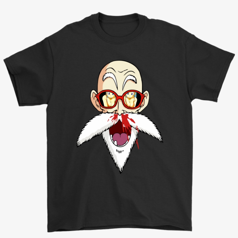 Perverted Master Roshi Nose Bleeding Dragon Ball Shirts - Master Roshi ...