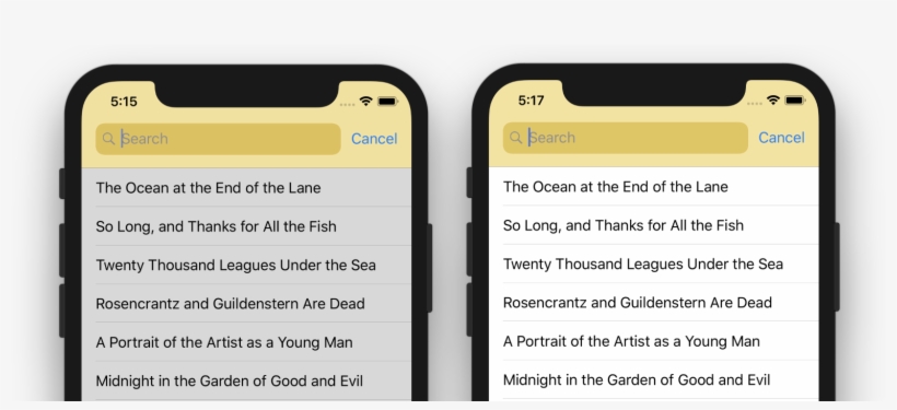Dimming With A Search Bar - Searchbar Xamarin Ios Background Gray PNG ...