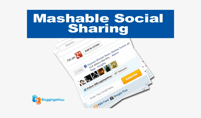 Mashable Sharing Widget With Google Plus And Search - Google+ PNG Image ...
