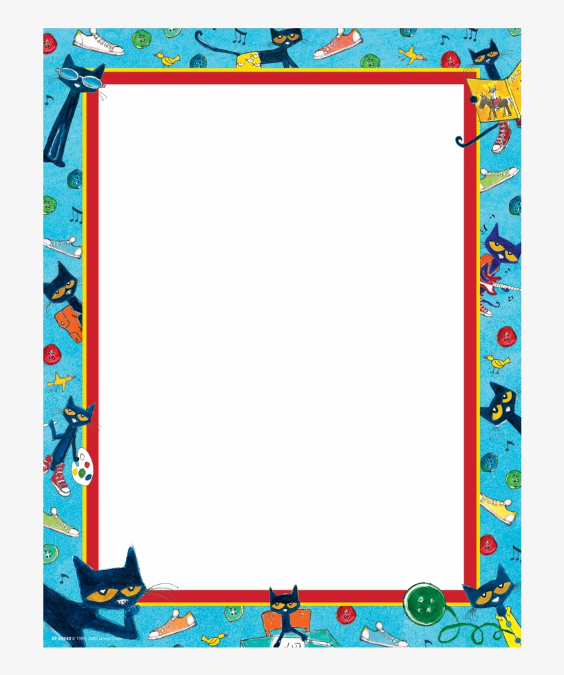 Tcr 63940 Pete The Cat Computer Paper Printable Pete The Cat Borders 