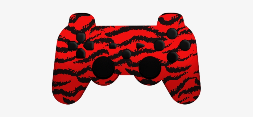Aporia Playstation 4 Red Tiger Controller - White And Black Background ...