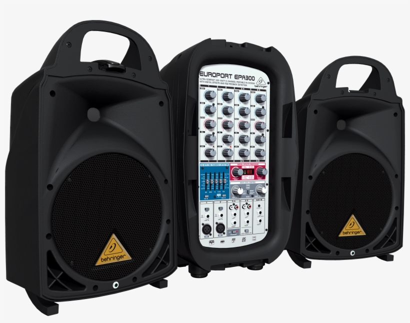 Pa System - Behringer Epa300 Europort Portable Pa System PNG Image ...