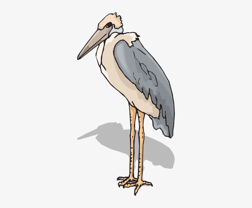 Marabou Stork Svg Clip Arts 318 X 597 Px PNG Image | Transparent PNG ...
