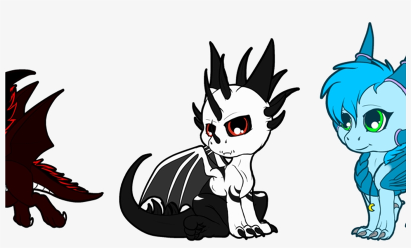 Cute Chibi Dragon Set1 Contest By Anais Thunder Pen - Chibi PNG Image ...