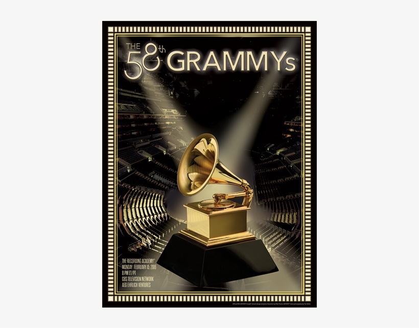 Download 58th Annual Grammy Awards 2016 Poster | Transparent PNG ...
