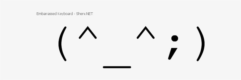 Download Embarrassed Keyboard Inverted - Emoticon | Transparent PNG ...