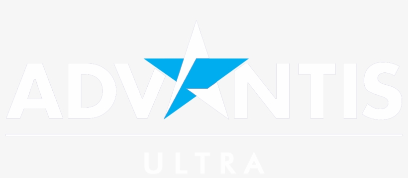 Advantis Logos Ultra White With Blue Arrow - Fragout Gaming PNG Image ...