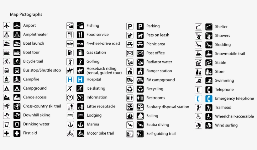 Nps Map Pictograph - Map Symbols Vector PNG Image | Transparent PNG ...