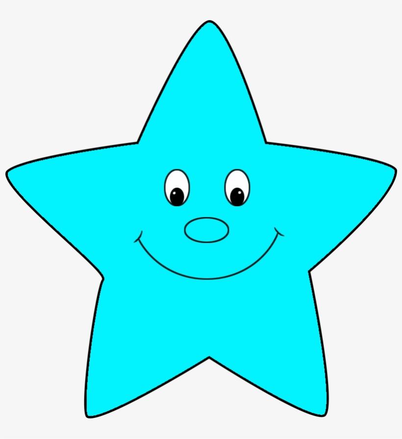 Clipart Neon Green Cartoon Light Blue Style - Blue Stars Clipart PNG ...