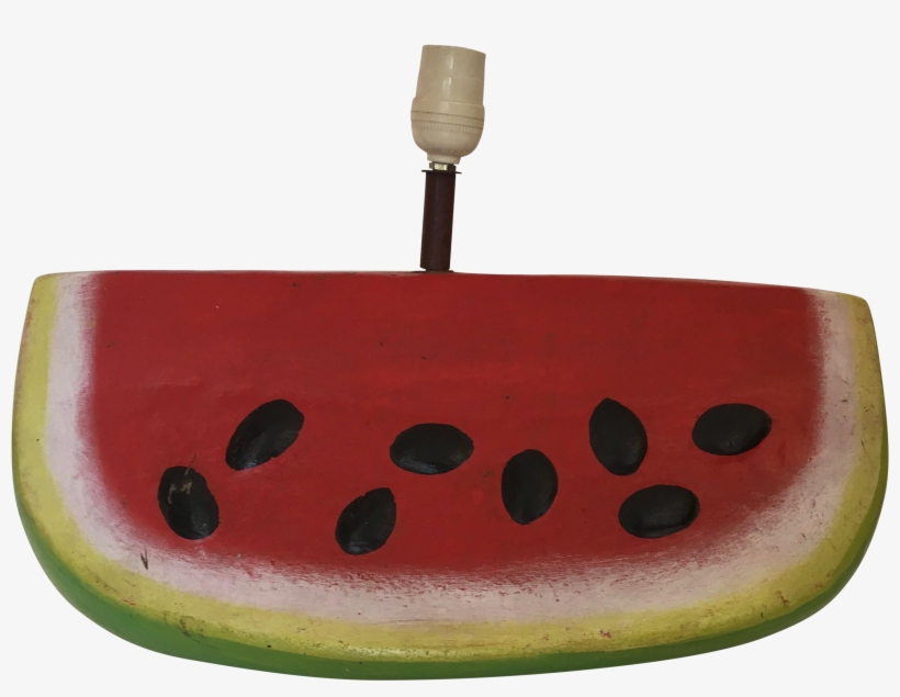 Vintage Terra Cotta Watermelon Slice Lamp - Watermelon PNG Image ...