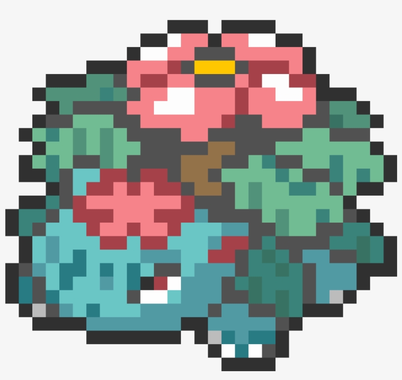 Download Main Image - Mega Venusaur Pixel Art | Transparent PNG ...