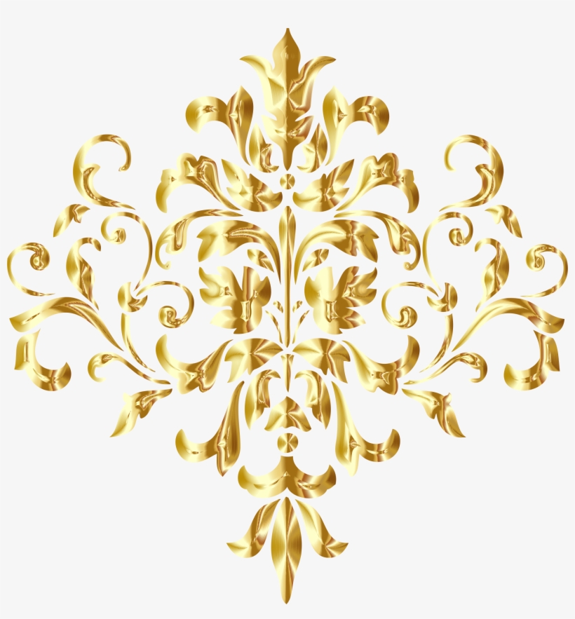 Download Big Image - Gold Design Transparent Background | Transparent ...