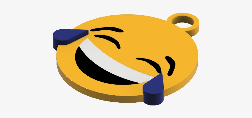 Laughing/crying Emoji Keychain - Smiley PNG Image | Transparent PNG ...