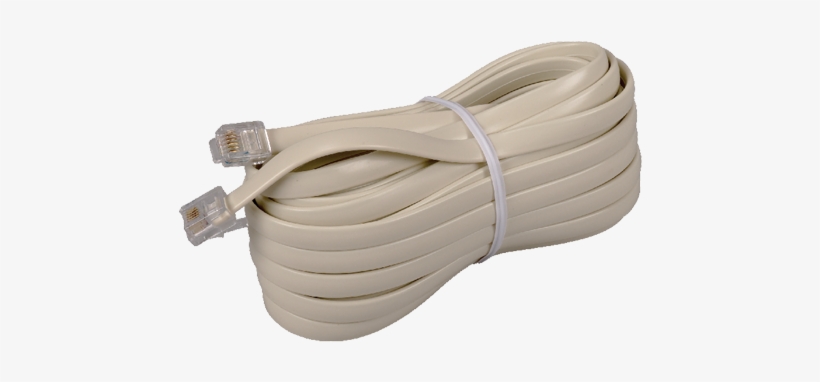 25 Foot Phone Line Cords With Connectors In Ivory Color - Rca Tp243 25 ...