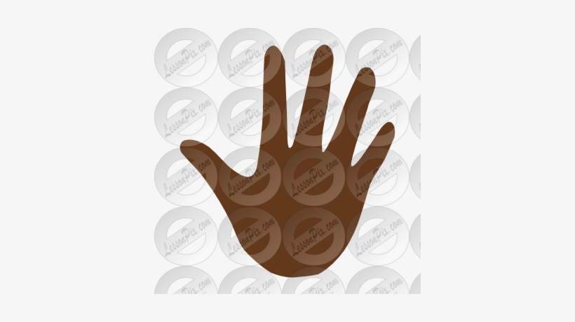 Brown Hand Clip Art At Clker - Clip Art PNG Image | Transparent PNG ...