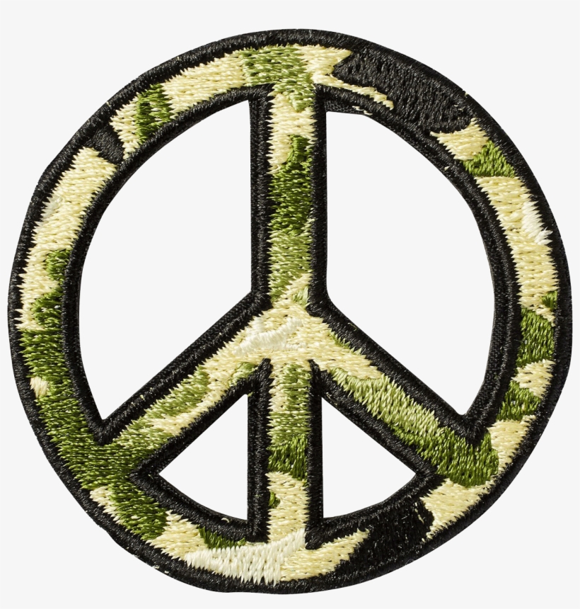 Camo Peace Sign Sticker Patch V=1536355083 - Peace Sign PNG Image ...