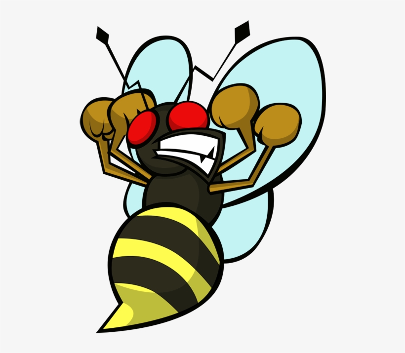 Angry Bee By Ekarasz On Deviantart - Bee Angry Png PNG Image ...