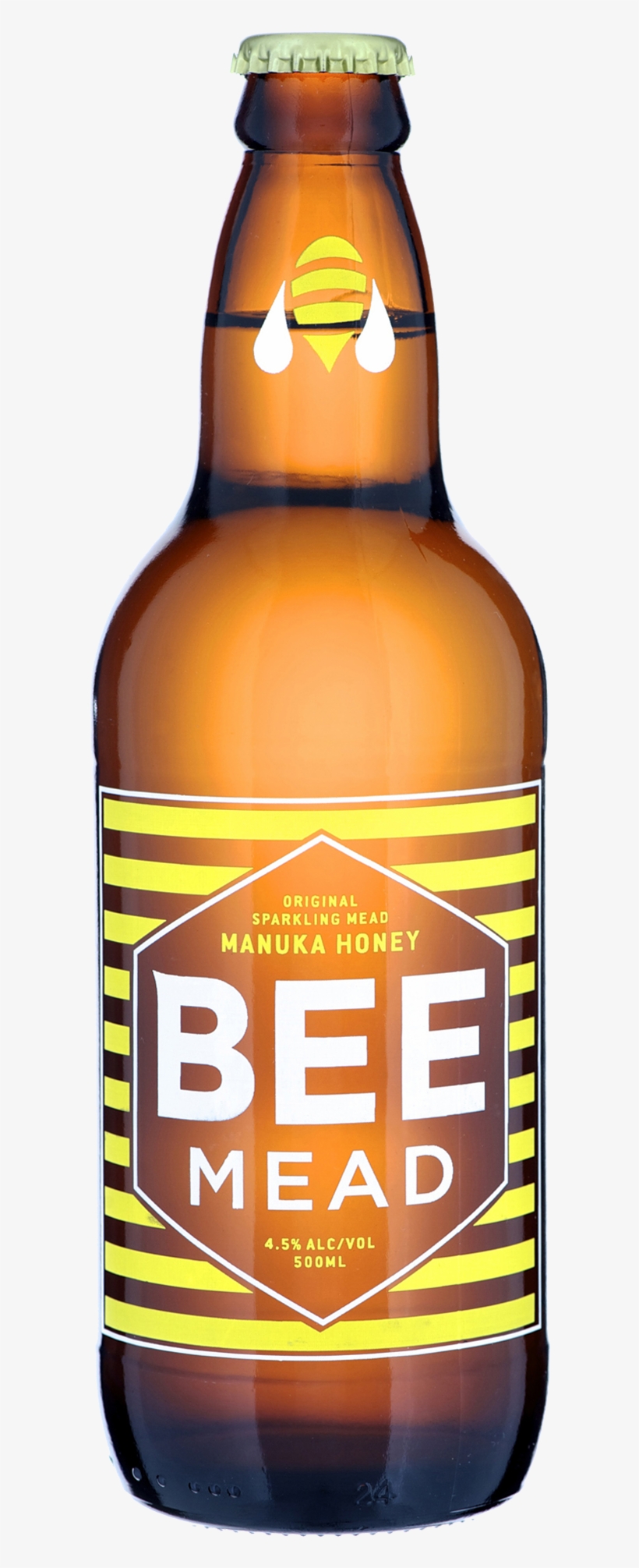 Beemead Manuka Honey Sparkling Mead 500ml - Bee Mead PNG Image ...
