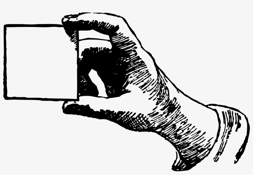 Clipart - Drawing Hand Holding Note PNG Image | Transparent PNG Free ...