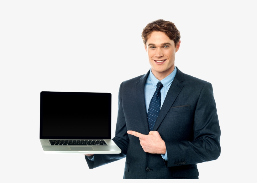 Download Men With Laptop Png Image - Man Using Laptop Png | Transparent ...