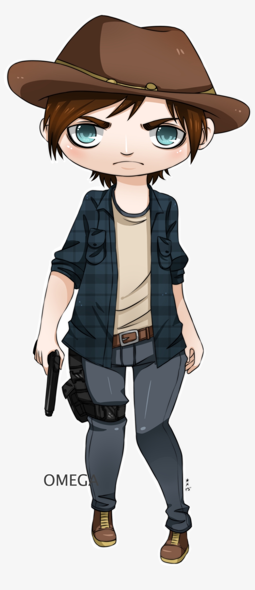 Finally Comlpleted The Walking Dead Chibi Of Rick Grimes, - Chibi Carl ...