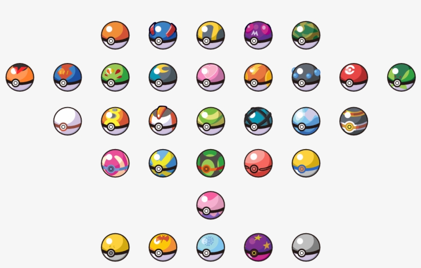 230kib, 1300x775, Balls - Pokemon Ball Sprites PNG Image | Transparent ...