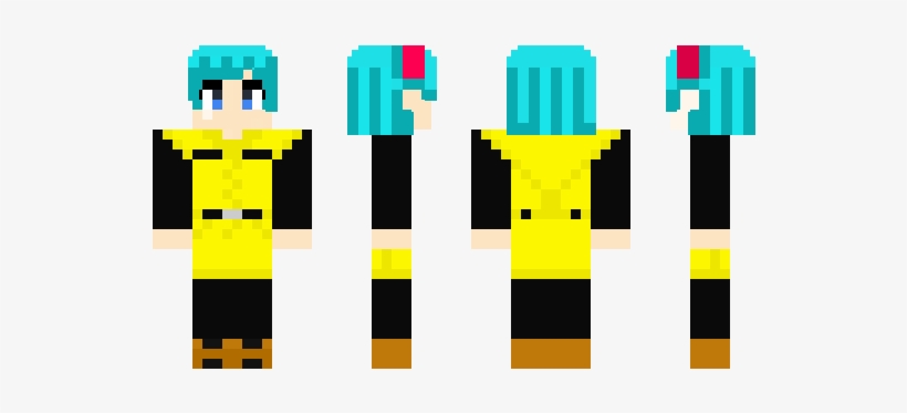 Minecraft Skin Bulma - Minecraft PNG Image | Transparent PNG Free ...